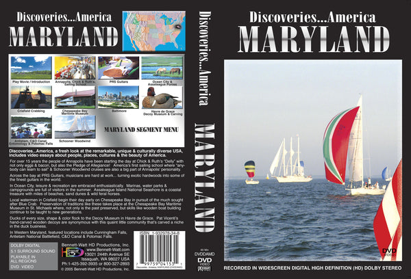 Discoveries America Maryland Travel DVD |Maryland Video – Bennett-Watt ...