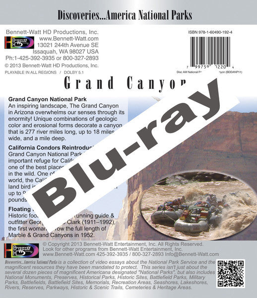 Travel Arizona's Grand Canyon DVD | Grand Canyon Bluray – Bennett-Watt ...
